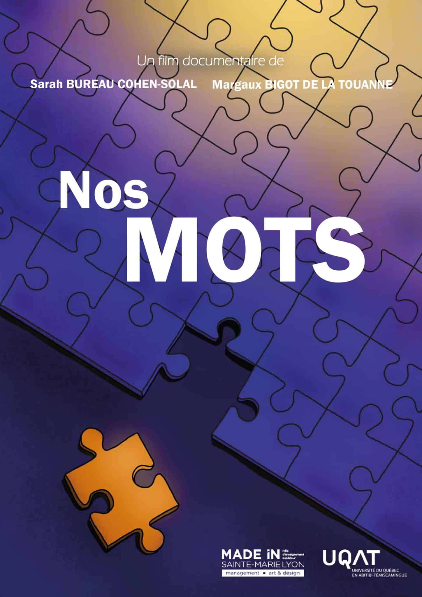 Nos mots, Documentaire / 2022-2023 - Made in Sainte Marie Lyon